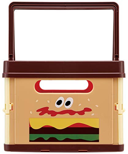 Skater BWOT13 Storage Box, Foldable, Storage Case, Basket, Burger Conx, Mix, 7.1 x 9.8 x 7.7 inches (38 x 25 x 19.5 cm)