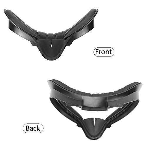 KAMILLEE VR Facial Interface Bracket PU Leather Foam Face Cover Pad Replacement & Lens Cover Accessories Set for Oculus Quest 2 (Widen Version)