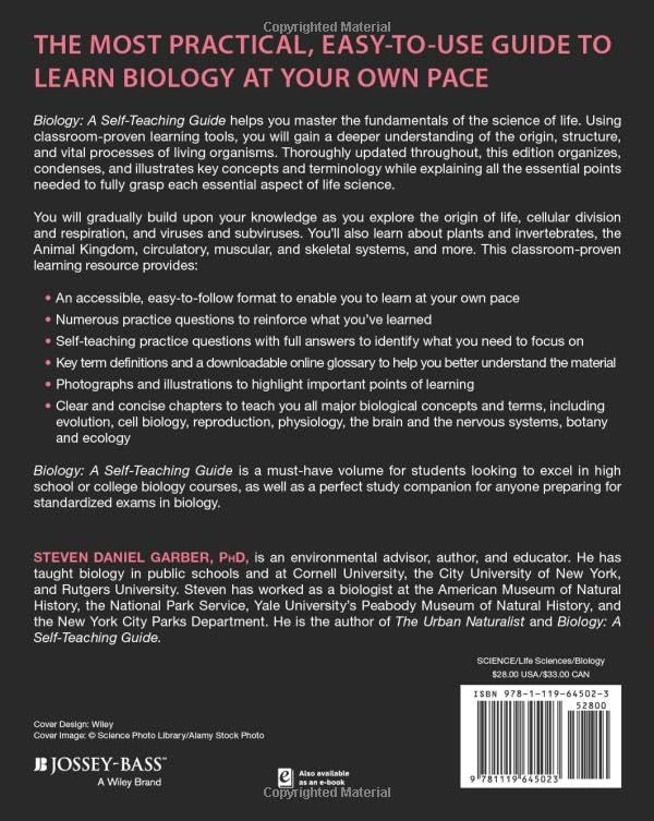 Biology: A Self-Teaching Guide (Wiley Self Teaching Guides)