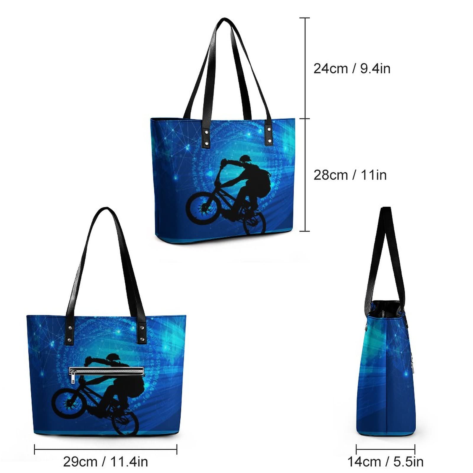 Womens Handbag Motorcycle Motocross Leather Tote Bag Top Handle Satchel Bags For Lady