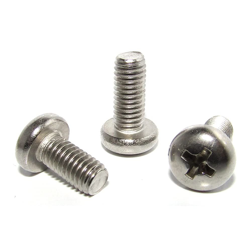 100pcs M1.2×4mm Machine Screws Pan Phillips Cross Head Screw 304 Stainless Steel Fasteners Bolts GB818