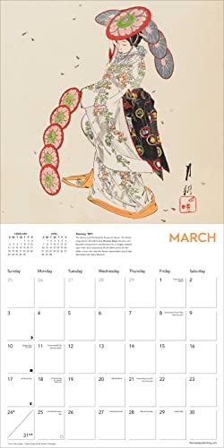 Ashmolean Museum: Japanese Art by Ogata Gekko Wall Calendar 2024 (Art Calendar)