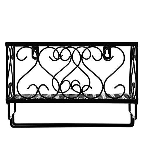 Cabilock Metal Hangers Wall Mount Clothes Rack Wall Mounted Wine Rack Wire Wine Glass Rack Wine Bottle Holder Wine Glass Hanger Stemware Rack for Bar Kitchen Metal Clothes Hanger Wall Clothes Rack