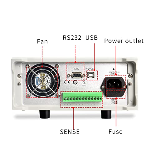 MATRIX MPS3033X Programmable Linear DC Bench Power Supply,3 Channel 0-30V/0-3A Adjustable,Single Channel 0-6V/0-3A Adjustable Regulated Output High Precision 1mV/1mA Resolution Low Ripple and Noise