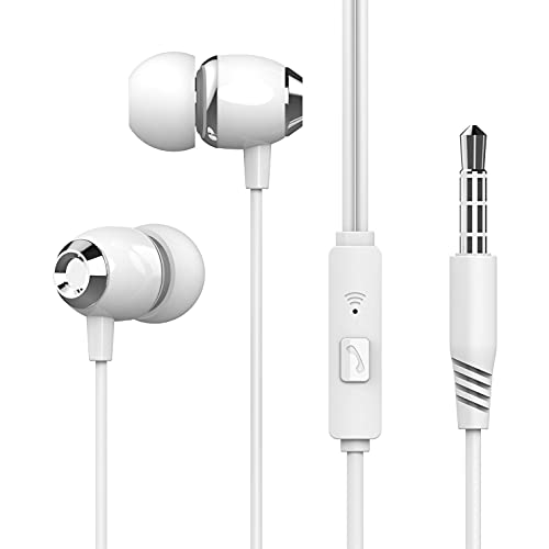 Wired Earphones Hi-Fi Sound Headphones Handsfree Mic Headset Earbuds Compatible with Samsung Galaxy A6 - Galaxy A70 - Galaxy A71 5G - Galaxy A72 5G - Galaxy A9