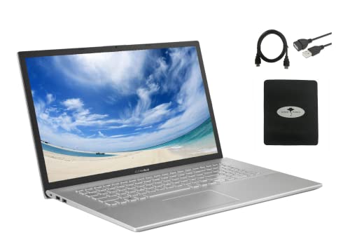 ASUS Vivobook 2021 17 Laptop Business Computer, 17.3" HD+ Display, 10th Gen Intel 4-Core i7-1065G7 Up to 3.9 GHz, 24GB RAM | 1TB PCIe SSD, USB-C WiFi Webcam Windows 10 Silver W/GM Accesorries
