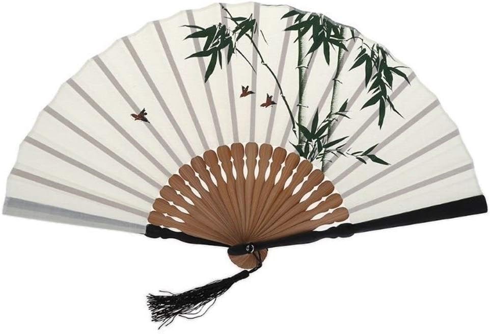 Hand Fan Folding Fan,Hand-held Fan,Vintage Summer Bamboo Folding Fan Hand Held Fan Dance Wedding Party Pocket Gifts Fans Hand Paper Folding Props Vintage style