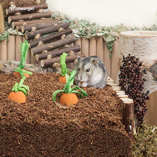 Niteangel Natural Coco/Cork Hamster Bedding Pet Litter for Dwarf Syrian Hamsters, Gerbils, mices, Degus or Other Small Animal