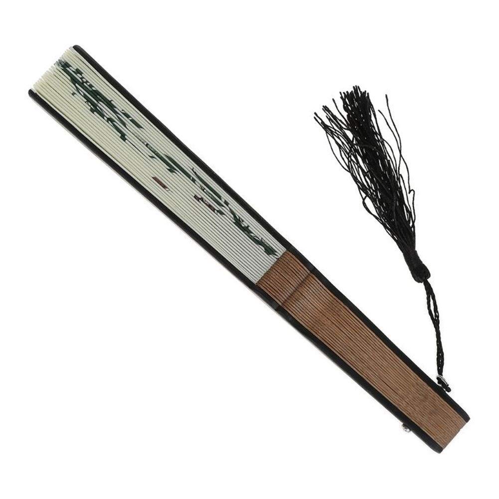 Hand Fan Folding Fan,Hand-held Fan,Vintage Summer Bamboo Folding Fan Hand Held Fan Dance Wedding Party Pocket Gifts Fans Hand Paper Folding Props Vintage style