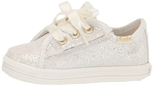 Keds Kids Baby Kickstart Crib Celebrations Sneaker, Ivory, 3 US Unisex Infant