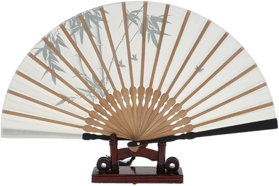 Hand Fan Folding Fan,Hand-held Fan,Vintage Summer Bamboo Folding Fan Hand Held Fan Dance Wedding Party Pocket Gifts Fans Hand Paper Folding Props Vintage style