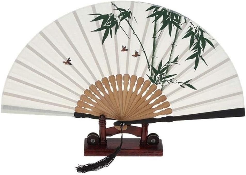 Hand Fan Folding Fan,Hand-held Fan,Vintage Summer Bamboo Folding Fan Hand Held Fan Dance Wedding Party Pocket Gifts Fans Hand Paper Folding Props Vintage style