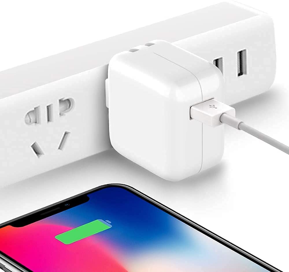 iPad Charger Cable,Fast iPad Charger,iPad Fast Charging[MFi Certified] 12W Foldable Portable Travel USB Wall Charger 3Pack[3/6FT] Cable Cord for iPad 9/iPad Mini/iPad Air