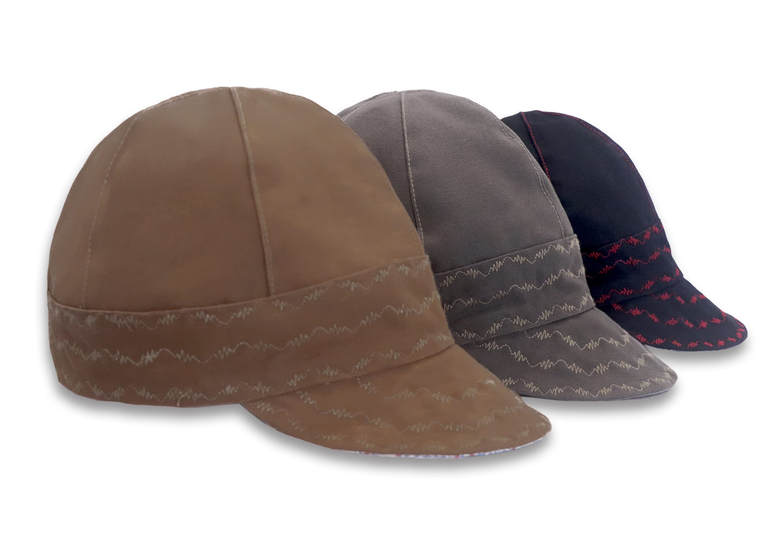 BOCOMAL Welding Cap HRC2 Flame Resistant 10OZ Durable Cotton Duck 2 Sided 6 Pannel Welder Hats 7 3/8 Brown