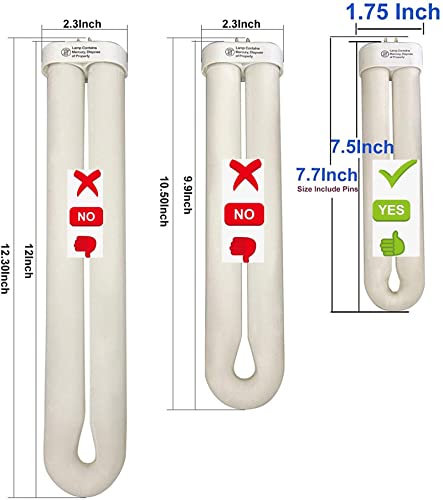 BF35 Replacement BL Bulb, 7.5 inch Length, Compatible for Flowtron BK-15D, Stinger FP15, TZ15,BB-15WHT,15W U Shape BF35C