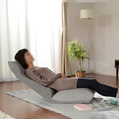 UXZDX Lazy Sofa,Folding Gaming Sofa Chair Lounger Folding Adjustable Sleeper Bed Couch Recliner (Brown)