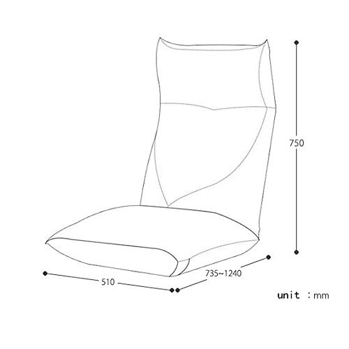 UXZDX Lazy Sofa,Folding Gaming Sofa Chair Lounger Folding Adjustable Sleeper Bed Couch Recliner (Brown)