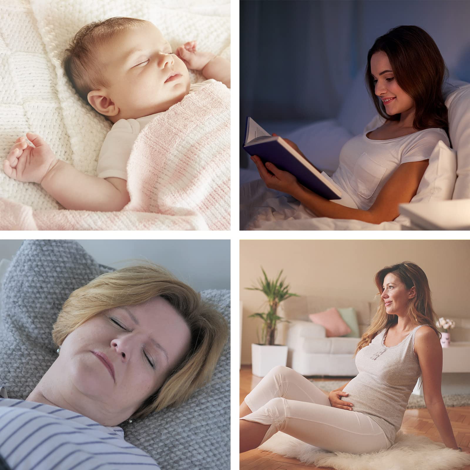 Panamalar Smart Sound Machine 2 in 1 WiFi White Noise Machine with Night Light 16 Million Colors for Baby Adults Kids, 34 Soothing Sound Sleeping Maker with Baby Cry Detection/Alexa/App/Dimming/Timer