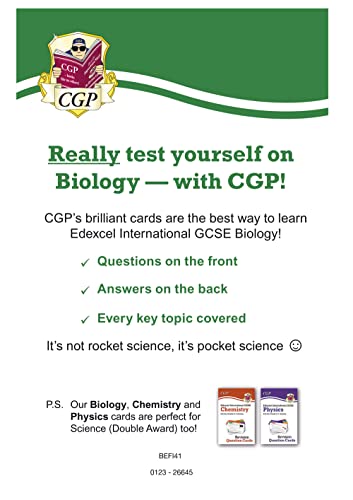 New Grade 9-1 Edexcel International GCSE Biology: Revision Question Cards (CGP IGCSE 9-1 Revision)