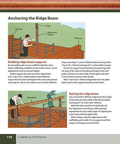 Cabins & Cottages, Revised & Expanded Edition: The Basics of Building a Getaway Retreat for Hunting, Camping, and Rustic Living (Fox Chapel Publishing) Complete Instructions for A-Frame & Log Cabins