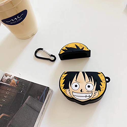 Used forAirpods 1&2 Charging Case Cover , Cute Cartoon Anime AirPods Case ,Silicone Airpods Cover with Keychain (Lufi)