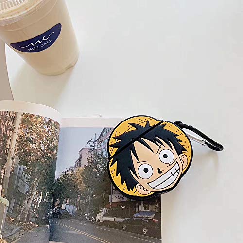 Used forAirpods 1&2 Charging Case Cover , Cute Cartoon Anime AirPods Case ,Silicone Airpods Cover with Keychain (Lufi)
