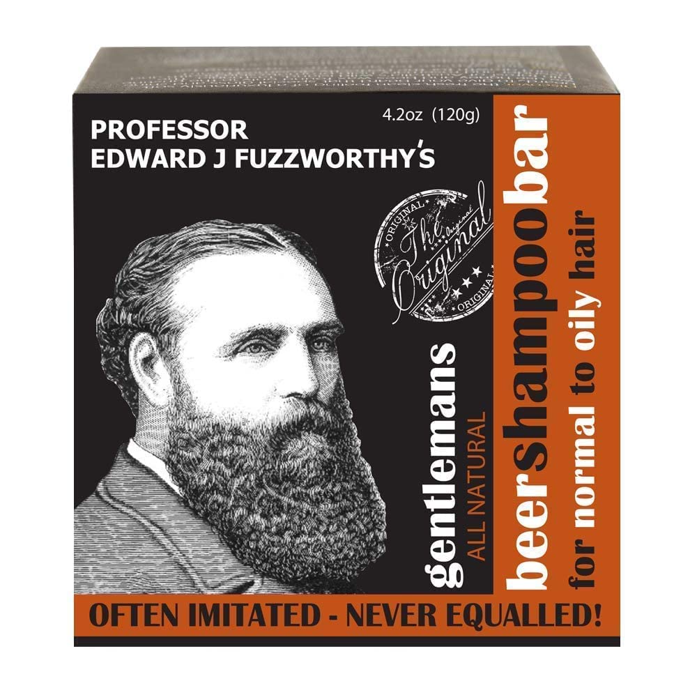 Professor Fuzzworthy Gentlemens Hair Shampoo Bars Grooming Kit for Men | 100% Natural Zero Waste All in One Hair Body Beard Bars