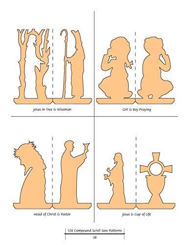 128 Compound Scroll Saw Patterns: Original "2-in-1" Designs for 3D Animals and People (Fox Chapel Publishing) Create 2 Different Images in 1 Piece: Front & Back Show 1 Image; Left & Right Show Another