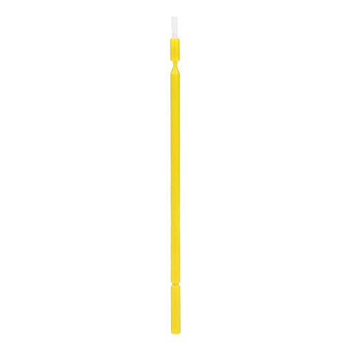 Garosa 100Pcs Interdental Brush 4 Colors Dental Disposable Micro Applicator Brush Sticks Oral Dental Hygiene Tooth Cleaning Tool Disposable Applicators(Yellow)