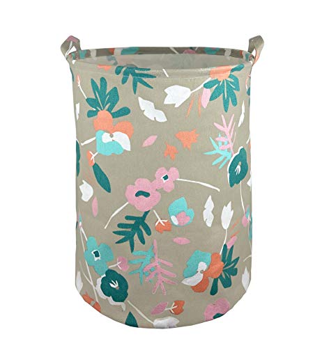 Folding laundry basket,home decor,Large Storage Bins,Storage basket,Bedroom storage,Waterproof Storage box Nursery family laundry hamper/basket (flower)