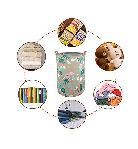Folding laundry basket,home decor,Large Storage Bins,Storage basket,Bedroom storage,Waterproof Storage box Nursery family laundry hamper/basket (flower)