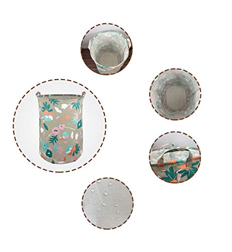 Folding laundry basket,home decor,Large Storage Bins,Storage basket,Bedroom storage,Waterproof Storage box Nursery family laundry hamper/basket (flower)