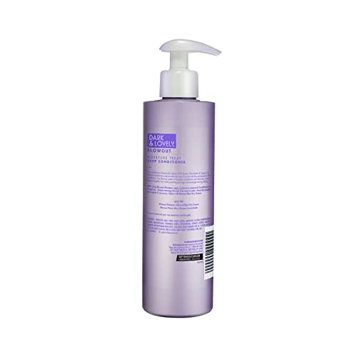 SoftSheen-Carson Dark and Lovely Blowout Moisture Hair Mask & Deep Treatment Conditioner with Castor Oil, For All Hair Types Including Curly, 12 fl oz