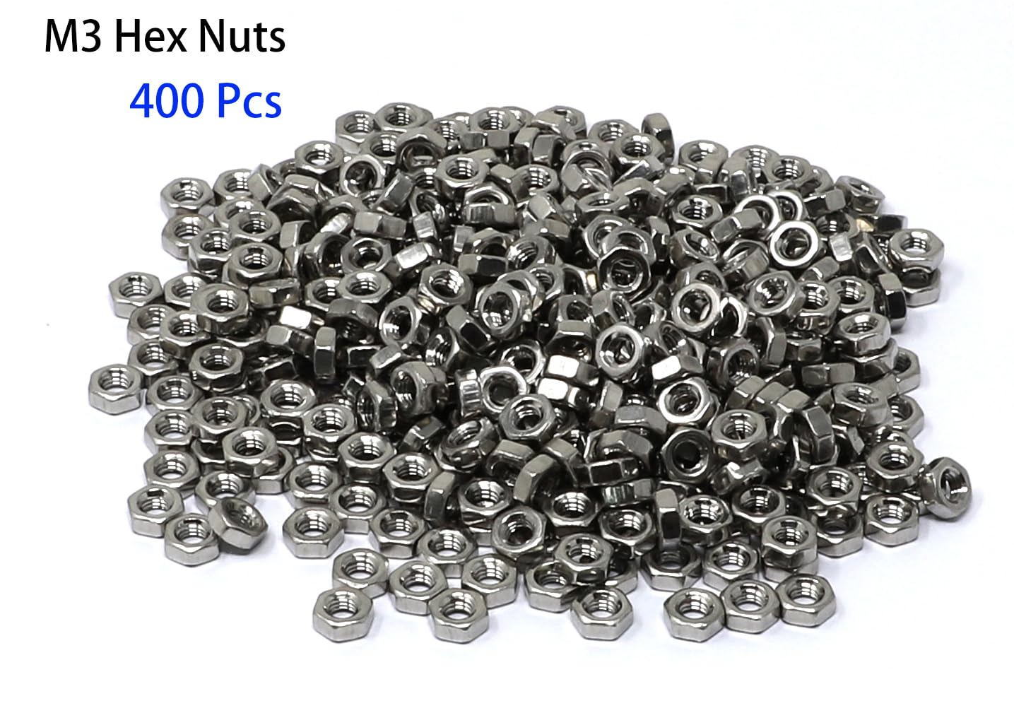 iexcell 1050 Pcs M3 x 4/6/8/10/12/16/20/25/30 Stainless Steel 304 Hex Socket Head Cap Screws Bolts Assortment and Nuts Kit