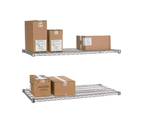 Regal Altair Chrome Wire Shelving |Pack of 2 Shelves| Heavy Duty NSF Storage Shelves (18''W x 48''L)