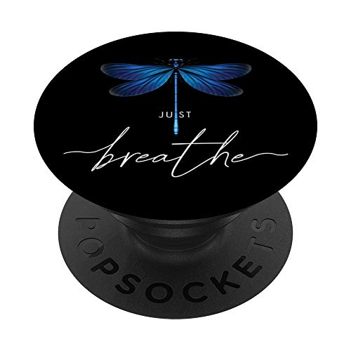 Just Dragonfly Tattoodesign Summer Breathe Meditation Yoga PopSockets Swappable PopGrip