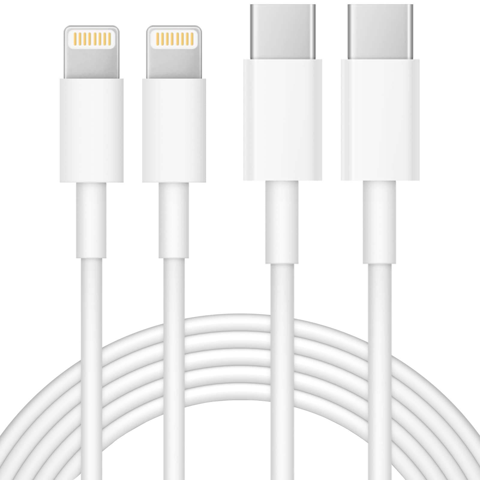 iPhone Charger Super Fast Charging [MFi Certified] iPad Charger 20W PD USB C Wall Charger 2-Pack 6FT Fast Charging Cable Compatible with iPhone14/14 Pro Max/13/13Pro/12/12 Pro/11/11Pro/XS,iPad