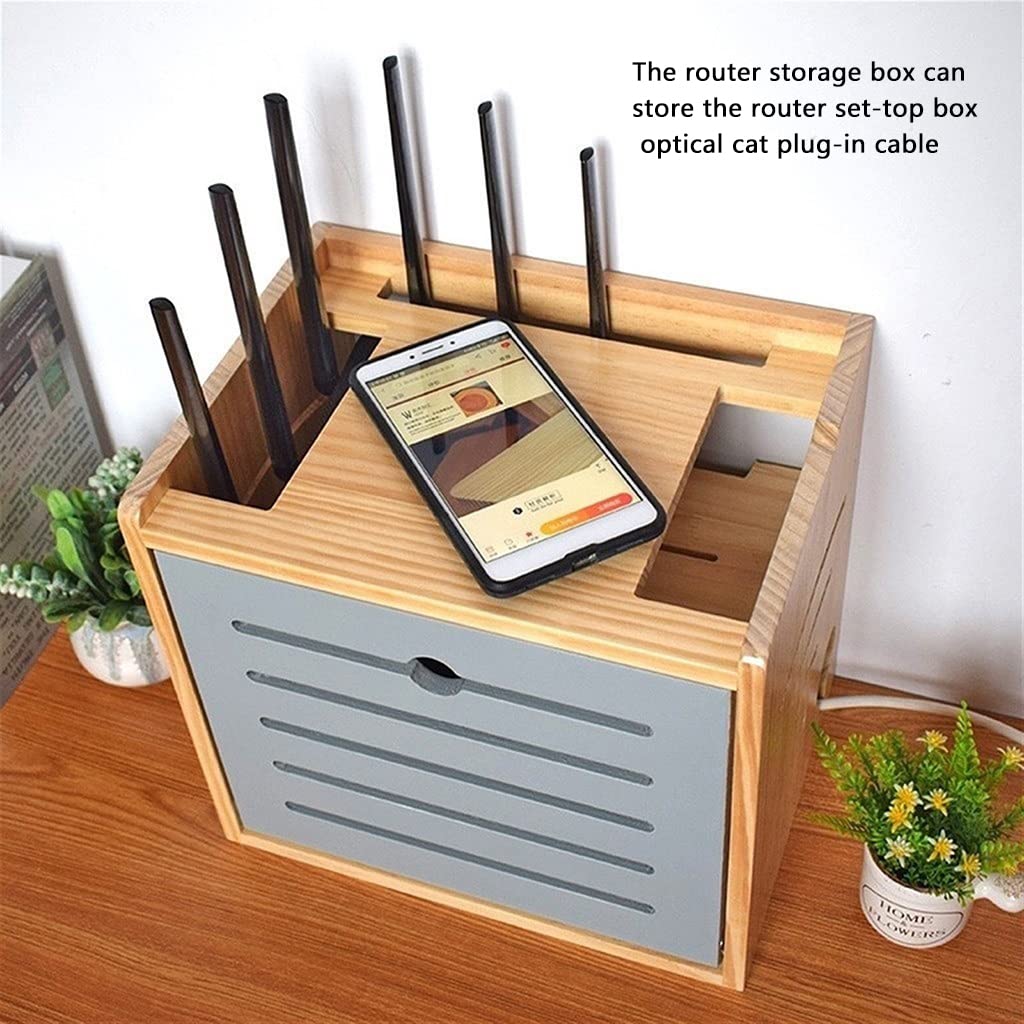 Wireless WiFi Router Storage Box WiFi Set-top Box TV Accessories Rack Office Desktop Storage Box Large Capacity Storage Box