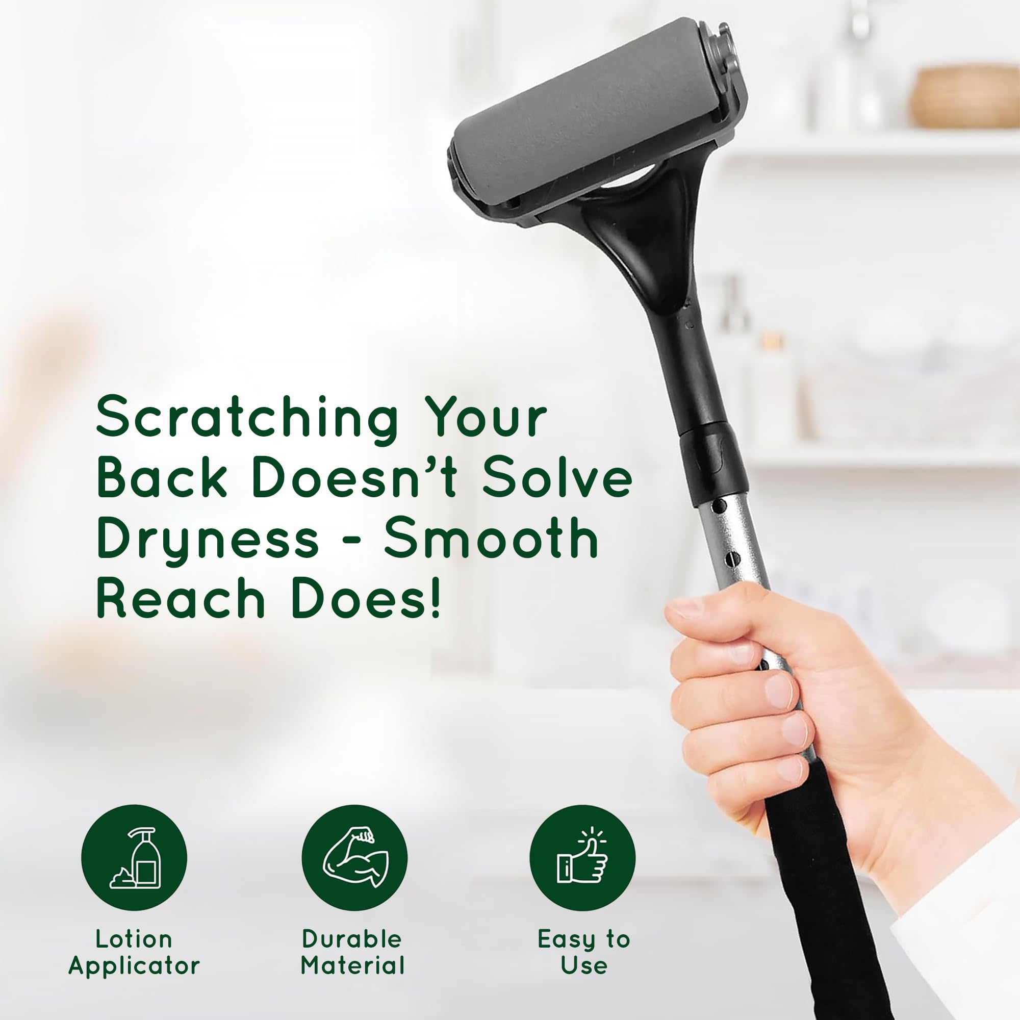 SMOOTH REACH Lotion Applicator For Back and Body - Self Tanner and Sunscreen Applicator for Lotion and Tanning Oils (Single)