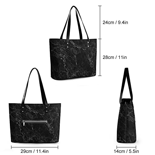 Womens Handbag Marble Texture Leather Tote Bag Top Handle Satchel Bags For Lady
