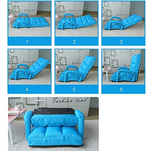 UXZDX Lazy Sofa,Portable Lazy Sofa Back Support Floor Chair Pink Adult Meditation Seminar Read TV Watch,58cmx60cmx68cm (Color : B)