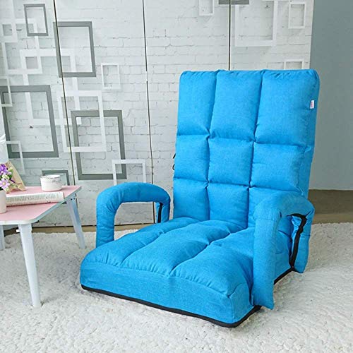 UXZDX Lazy Sofa,Portable Lazy Sofa Back Support Floor Chair Pink Adult Meditation Seminar Read TV Watch,58cmx60cmx68cm (Color : B)