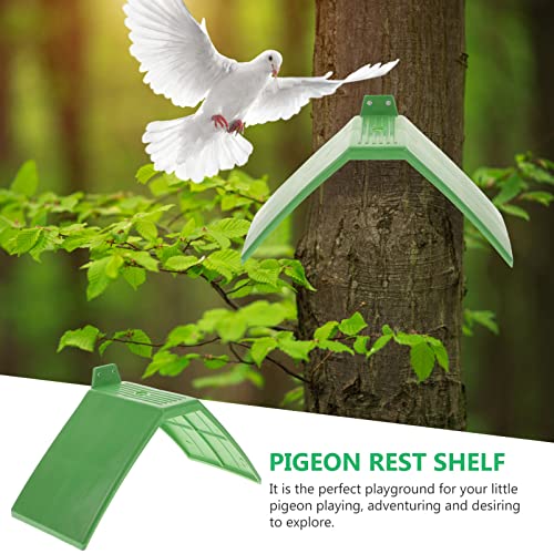Yardwe 10pcs Dove Rest Stand Bird Perches Pigeon Stand Roost Frame Plastic Pigeon Perches Bird Supplies Accessories for Home Pigeon Bird Parrot (Random Color)