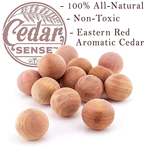 Cedar Sense Cedar Rings & Balls - 30 & 60 Pack Combo Save $$$ When You Buy 2 Combined - Cedar Blocks for Clothes Storage - Cedar for Closets - Closet Freshener - Cedar for Hangers