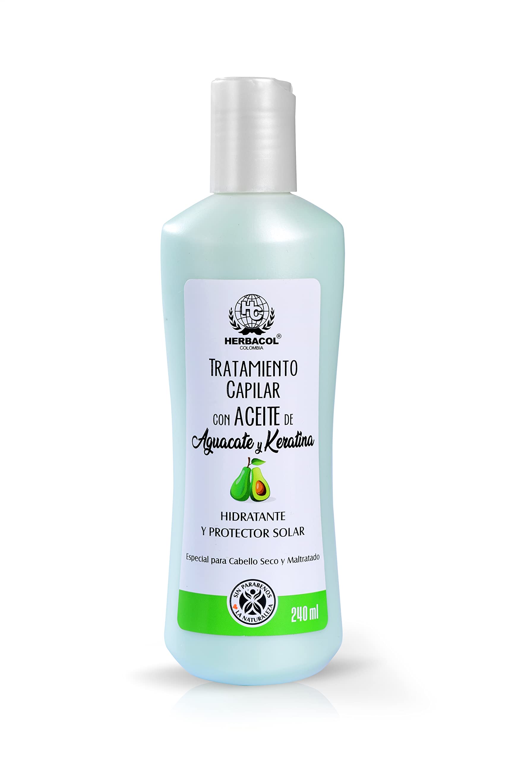 Avocado Oil and Keratin Hair Treatment for Hydrating and Solar Protector | Tratamiento de Aguacate y Keratina Hidratante y Protector Solar | 10.1 Fl Oz.