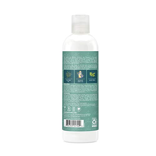 SheaMoisture Residue Remover Shampoo for Synthetic and Natural Hair, Tea Tree and Borage Seed, Sulfate Free Clarifying Shampoo, 13 Ounce