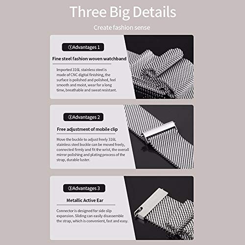 XXXDXDP Sport Modes Smart Watch for Android ios Fashion Comfortable Women Men Sleep Management Smartwatch (Color : Black)