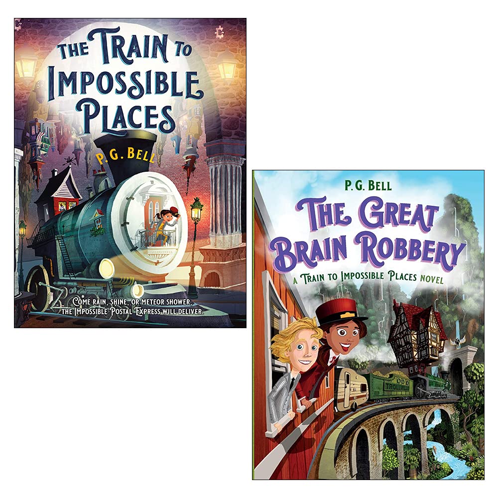 Train To Impossible Places Series 2 Books Collection Set by P. G. Bell (Train to Impossible Places & Great Brain Robbery)