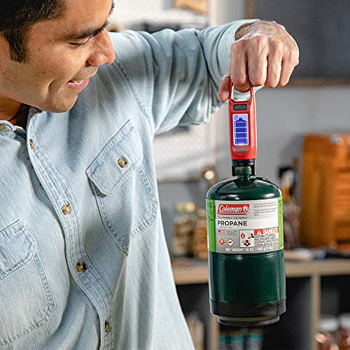 ColemanĀ® Digital Fuel Gauge, Fuel Tank Gauge, Digitally Read Fuel Level in Non-refillable Propane Fuel or Map-Pro Cylinders