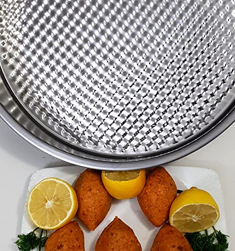 Stainless Steel Raw Meatball Tray 15" (Turkish Cig Kofte)